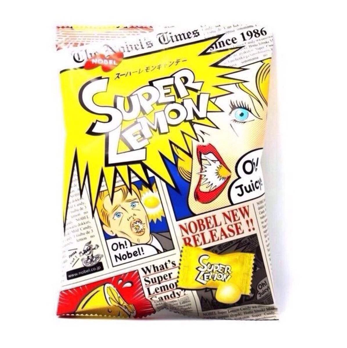NOBEL | Super Lemon 超酸檸檬糖 88g | HKTVmall 香港最大網購平台