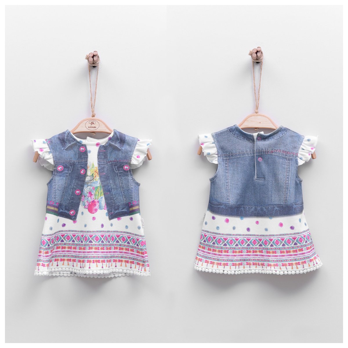 Kitikate 3D | Organic Print Girl Body (AYSE)-3-6M (1pc) | Size : 3-6m ...