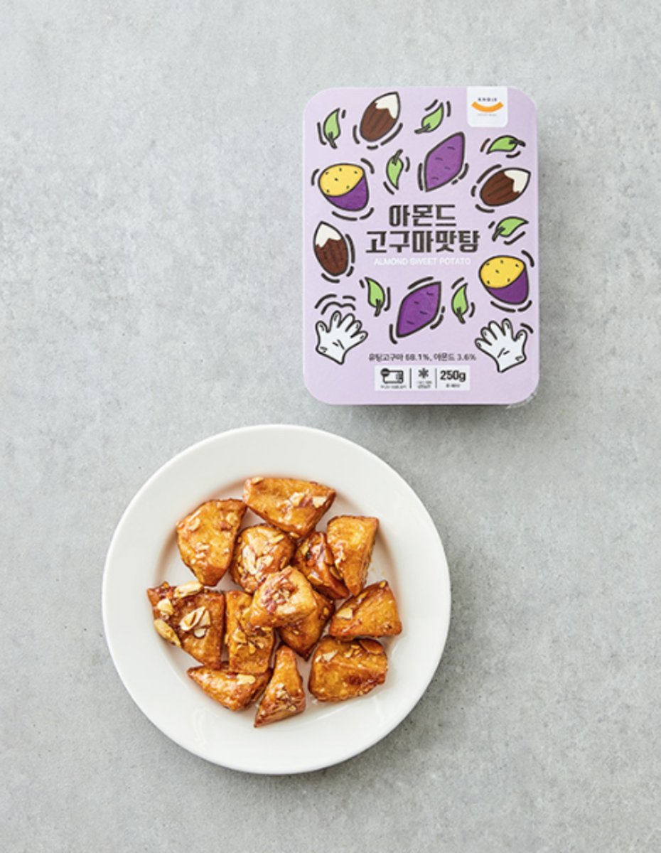 Market Kurly | [Café Amoje] Almond Sweet Potato Mat Tang(250g)(Frozen ...