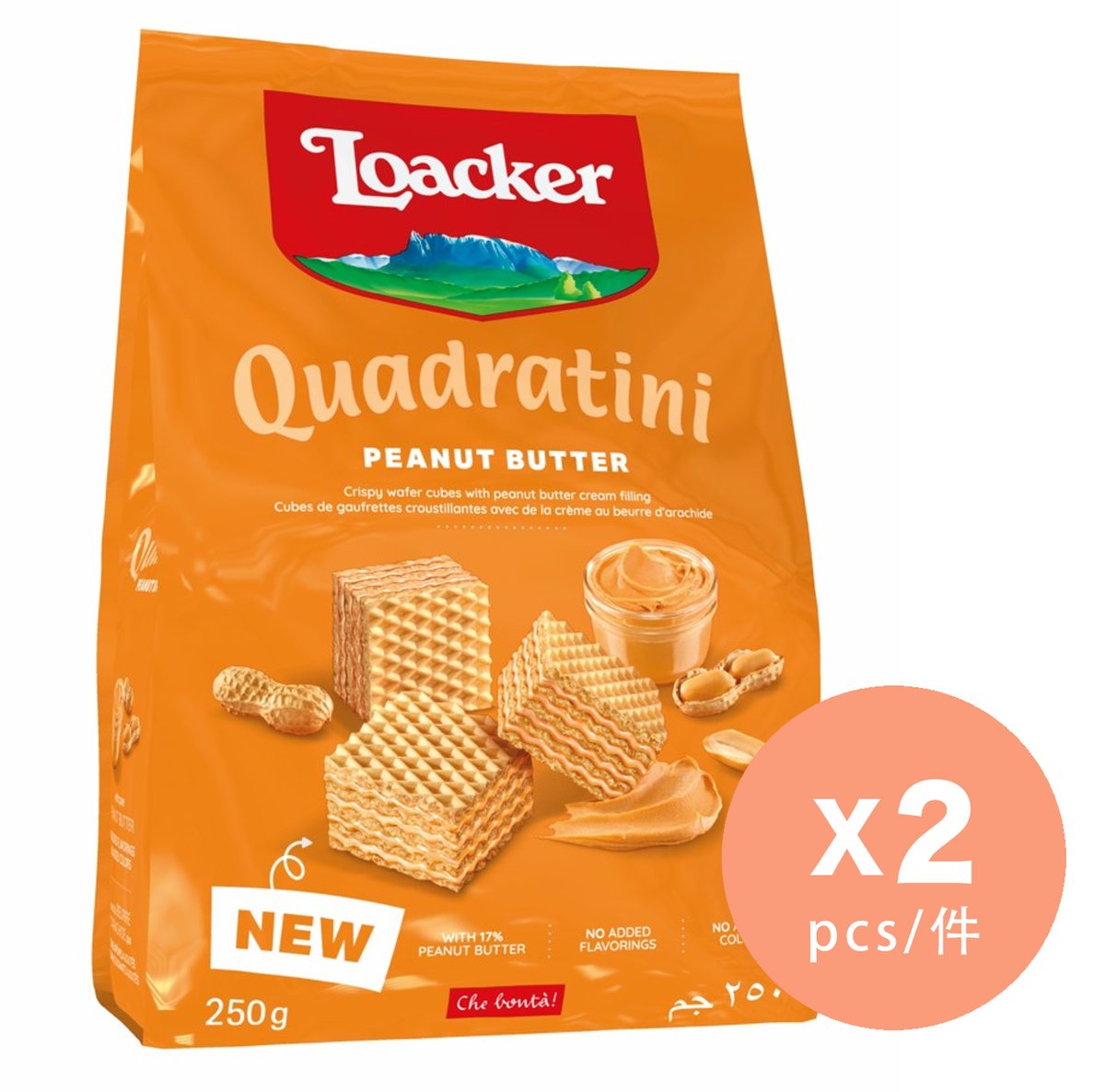 Loacker | Loacker Quad Peanut Butter x 2 | HKTVmall The Largest HK ...