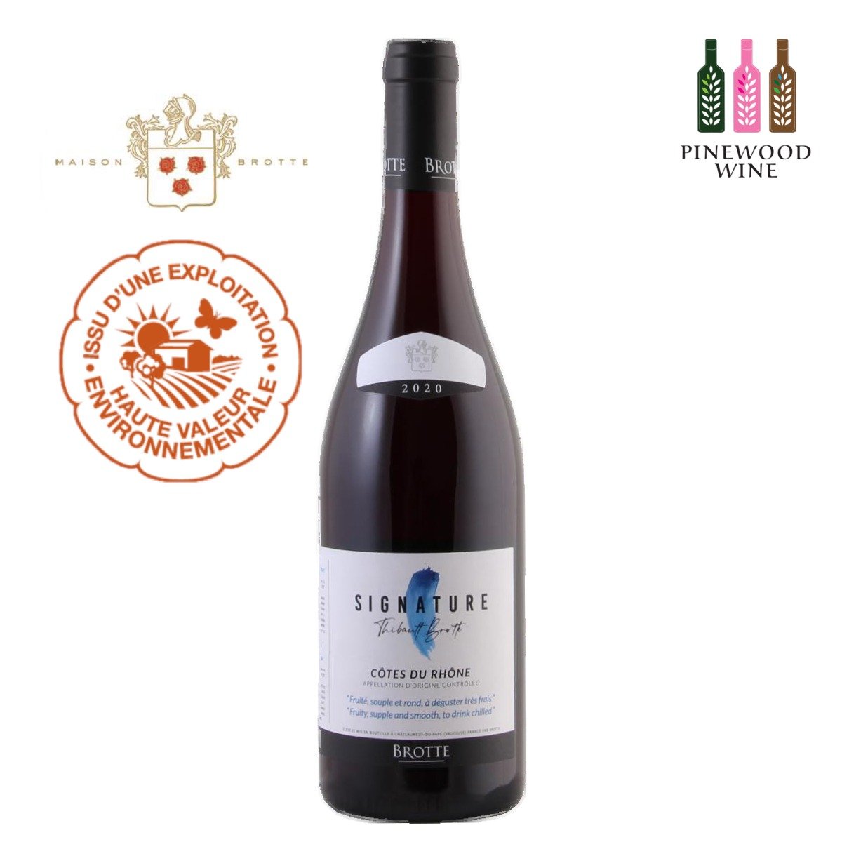 BROTTE | SIGNATURE THIBAULT BROTTE AOC Cotes du Rhone Rouge 2021 ...